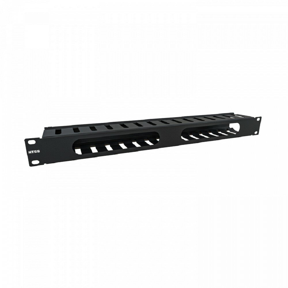 Кабельный органайзер NTSS NTSS-HORGC-1U-(72)-BL Металл Черный