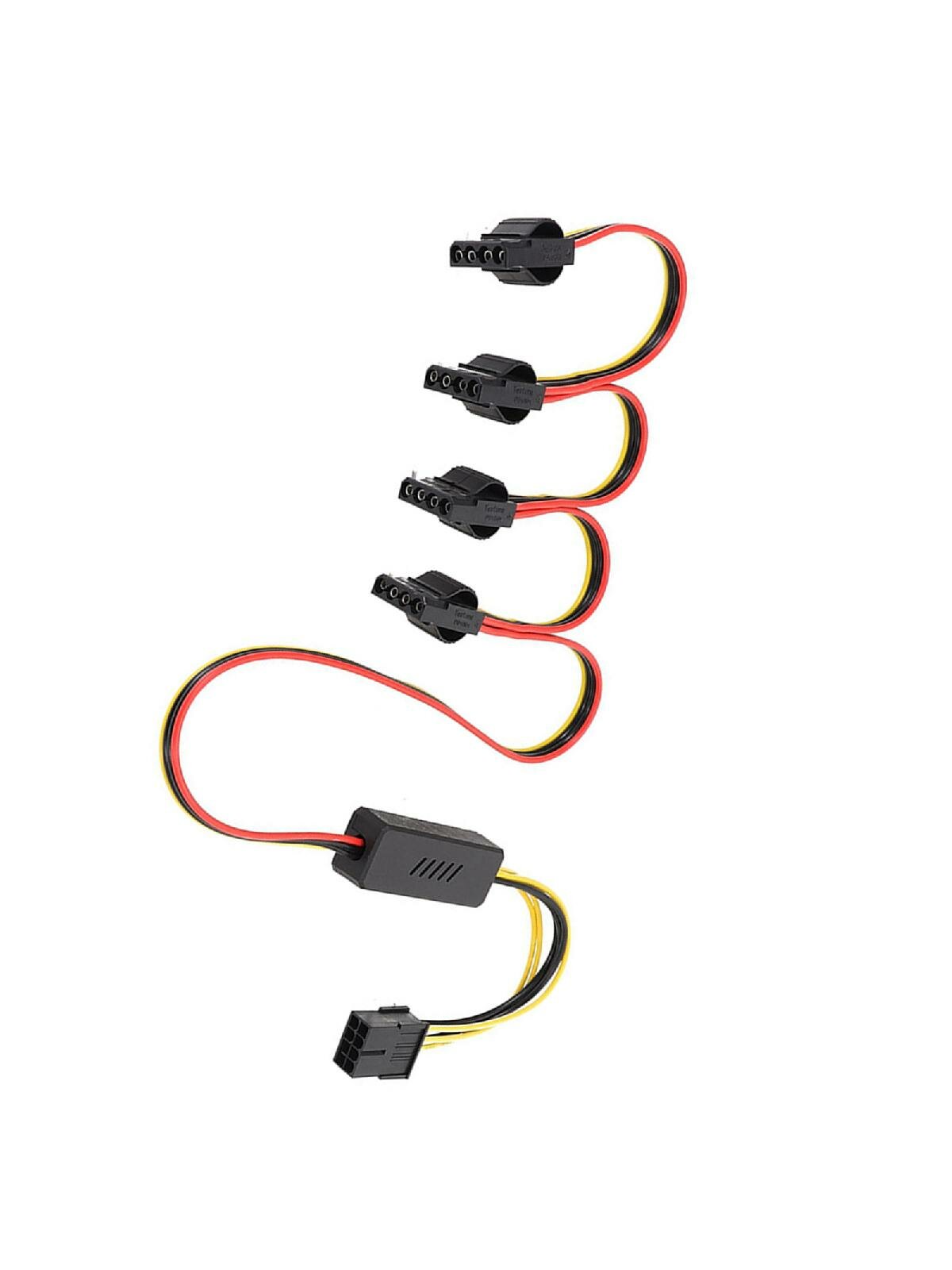 8Pin To 4Pin Molex Hard Drive Power Supply Adapter Connectors Cable 12V To 5V Hard Disk Power Supply Cord Replacement