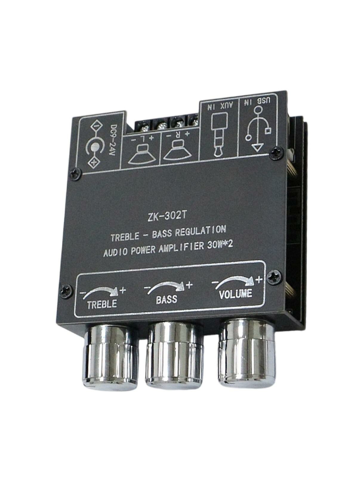 Bluetooth-compatible Digital Power Amplifier Board Module 2Channel 30W+30W Stereo Sound Output for DIY Sound Systems