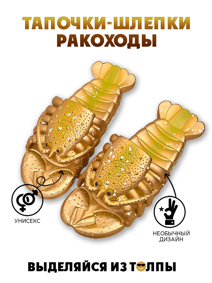 Шлёпанцы Тапочки-шлепки "Ракоходы"