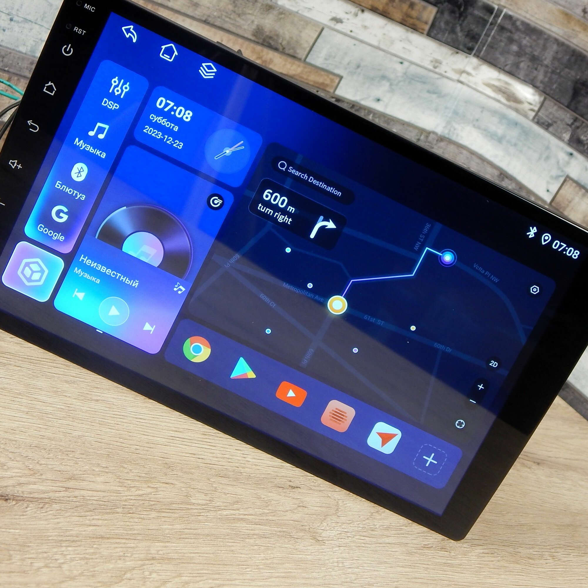 E5-OLOM ES3-PRO 4G, авто планшет 8 Core, диагональ: 9", 2ГБ/32 ГБ, WIFI, BT, GPS, MP5-плеер. Магнитофон в машину с сенсорным экраном