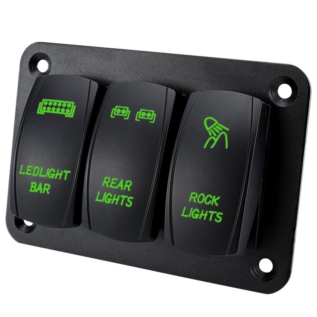 Влагозащитная панель переключателей на 2/3 кнопки для автомобилей и морского транспорта 12V 24V