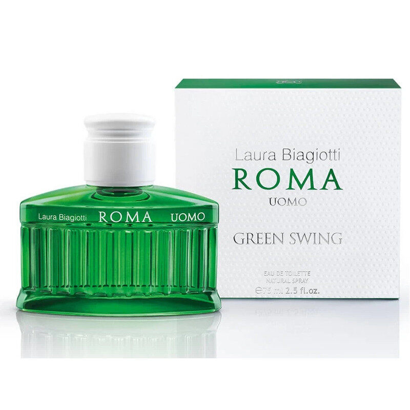Туалетная вода для мужчин Laura Biagiotti Roma Uomo Green Swing 125 мл / Духи Лаура Биаджотти Рим Уомо Грин Свинг