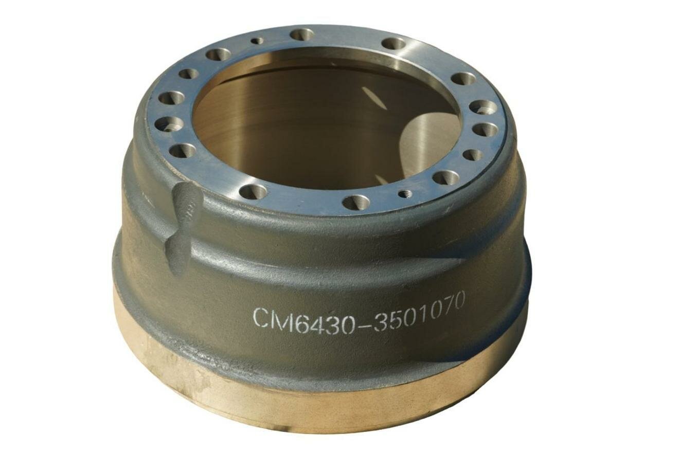 Барабан тормозной СпецМаш 6430-3501070, для грузовых автомобилей, передний