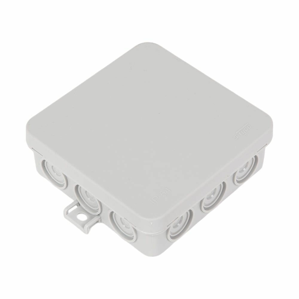 Коробка распределительная ОП 100х100х35мм IP54 12 вводов сер. Ruvinil 67095