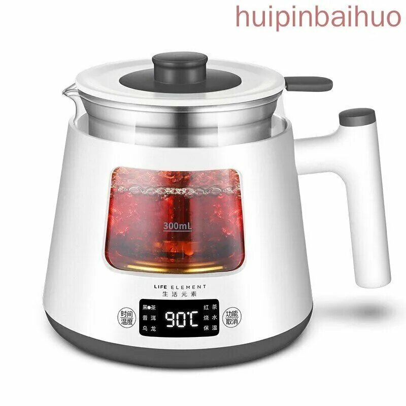 Электрический чайник Life Elements Automatic Steamer With Tea Maker, белый, серый