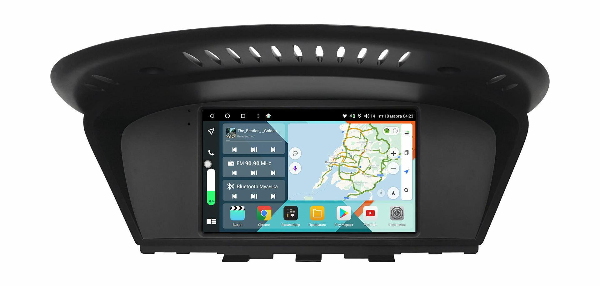 Магнитола BMW 5-Series E60 2003 - 2010 / 7 дюймов, 4/64GB, 8 ядер, DSP, 4G, Android 10 / Wide Media