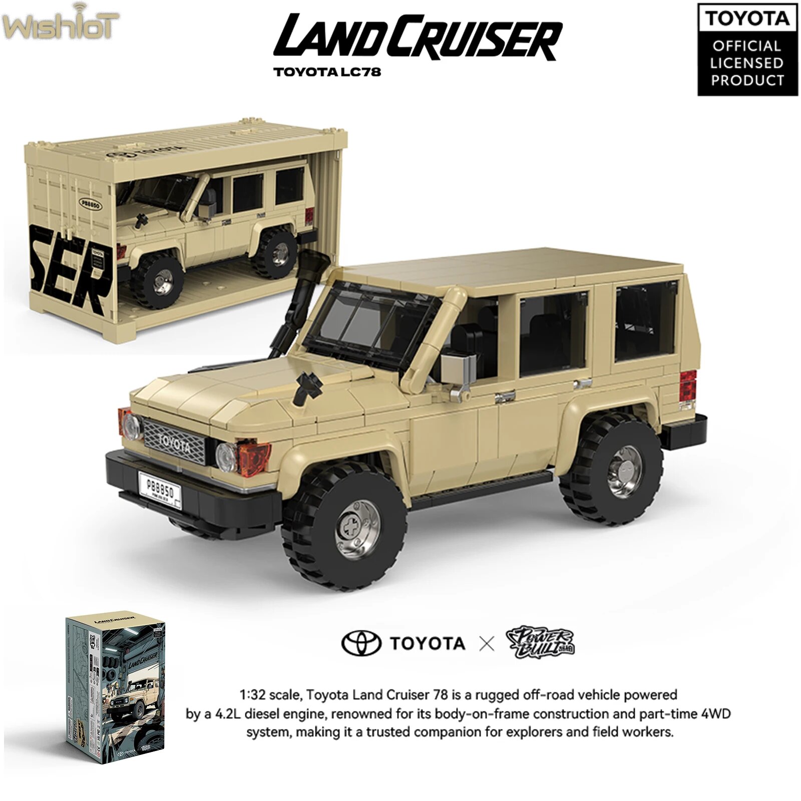 XQ Toyota LC78 Land Cruiser Конструктор