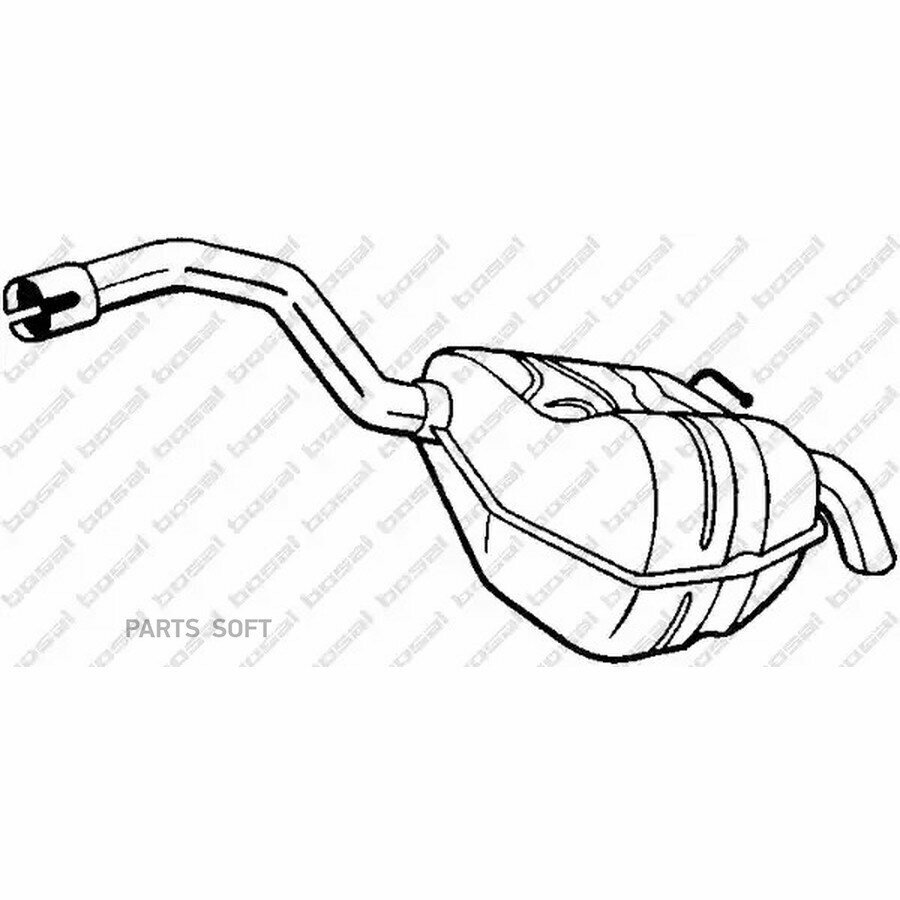 Глушитель задний (FORD S-Max 06- ) от официального дистрибьютора, BOSAL, артикул 154353