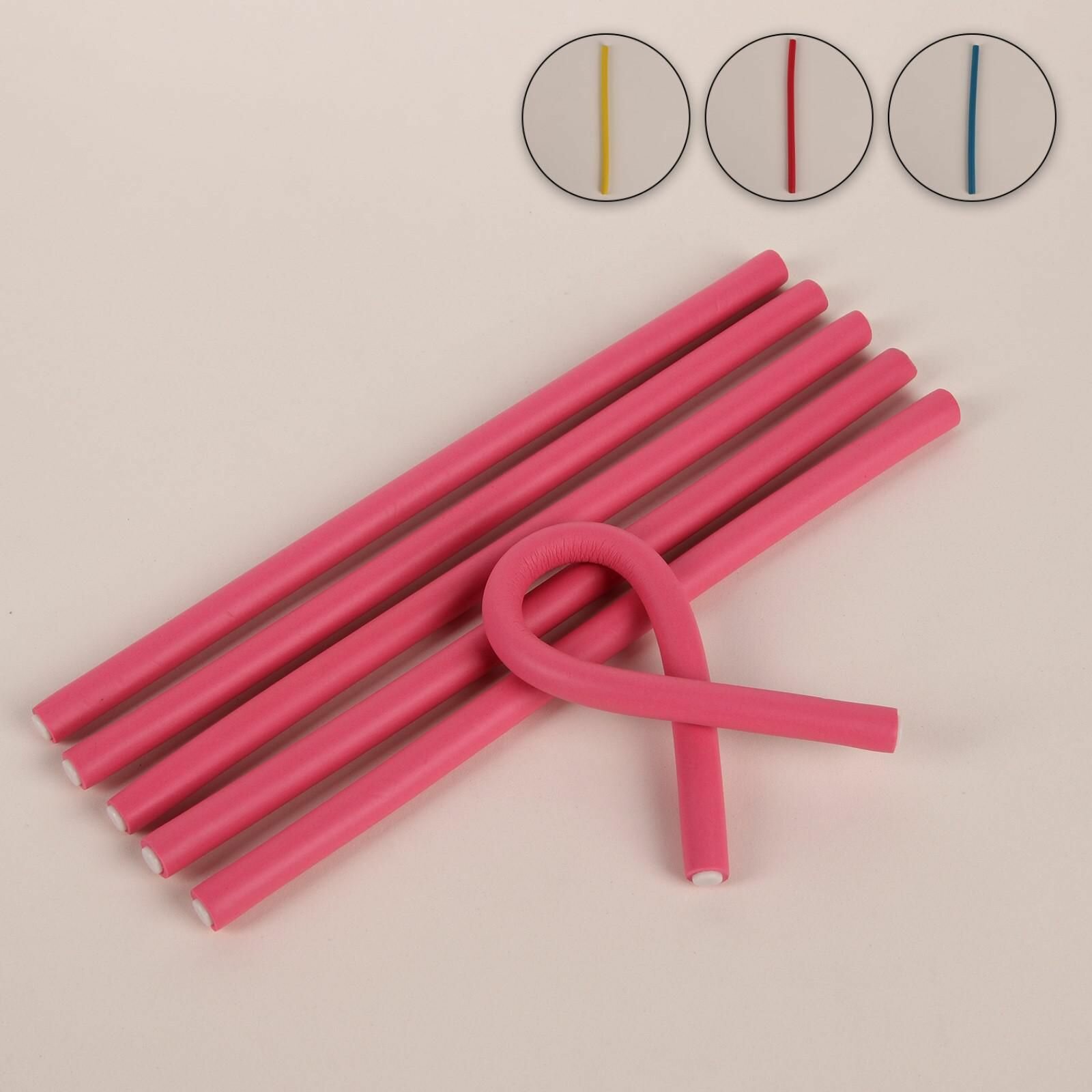 Бигуди Бумеранг d 1 см, 24 см, 6 шт для домашнего использования