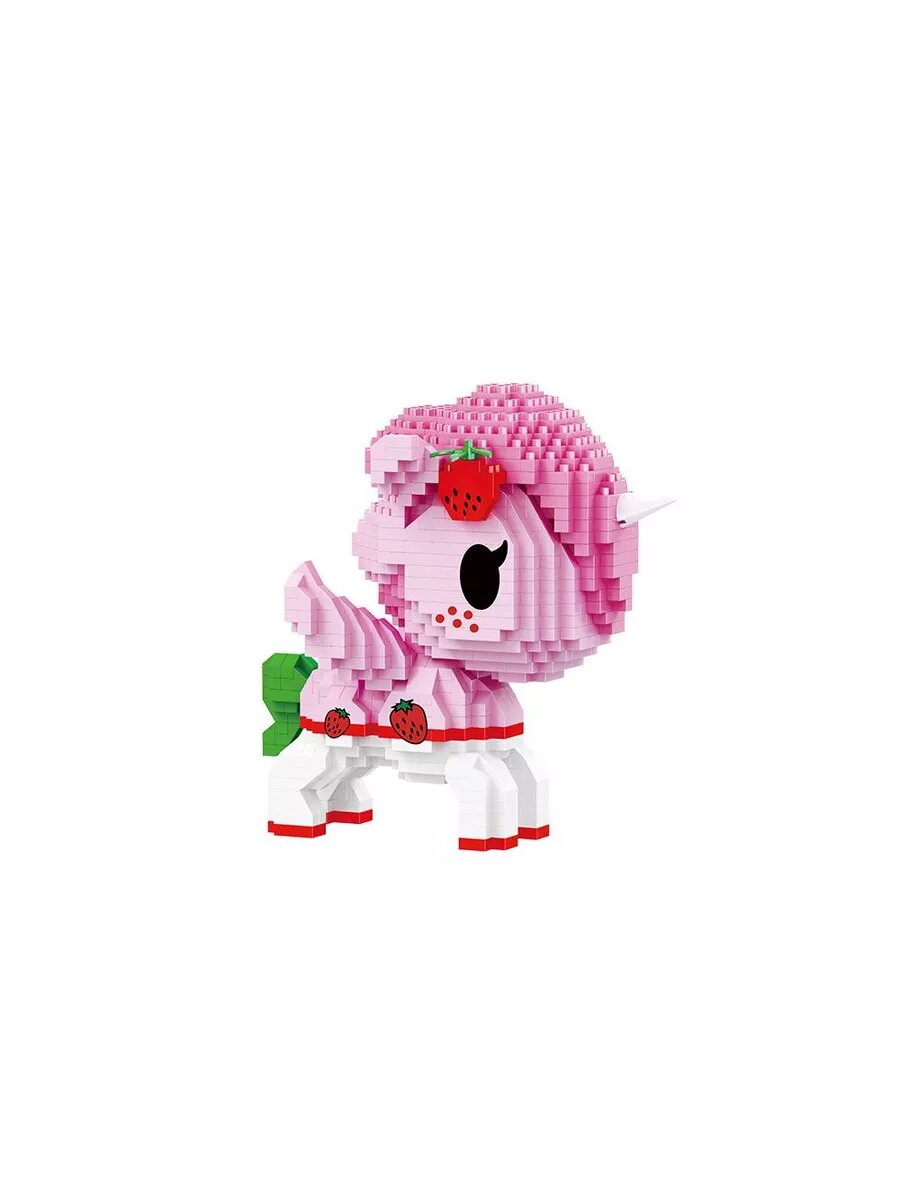 Конструктор Balody 3D Tokidoki Единорог Рубин BA18199, 870 деталей