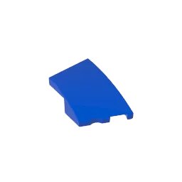 Клин GOBRICKS GDS-90252 Синий 3x2 Правый для конструкторов