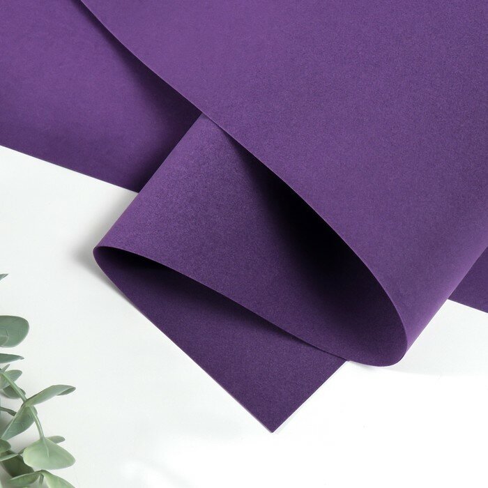 Фоамиран иранский 0,8-1 мм (индиго) 60х70 см (10 шт)