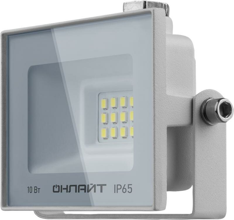 Прожектор светодиодный 90 130 OFL-10-4K-WH-IP65-LED 10Вт 4000К IP65 800лм бел. | код.90130 | онлайт (3шт. в упак.)