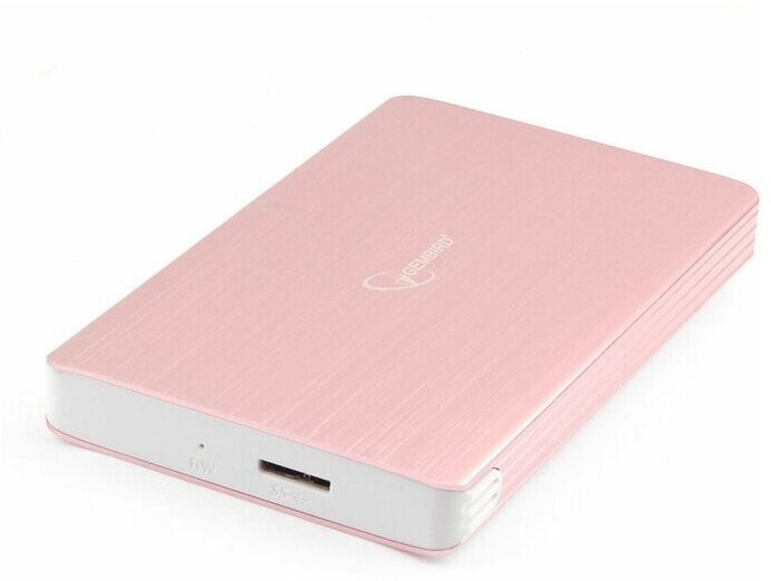 Gembird Контейнер Gembird EE2-U3S-65 для 2.5 SATA HDD/SSD, алюминиевый, розовый (USB3.0) (ret)