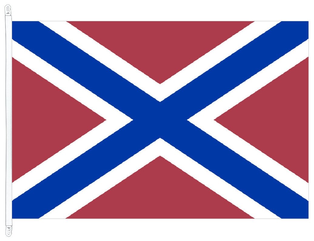 Флаг кораблей (катеров) и судов Войск национальной гвардии Российской Федерации (Росгвардии) с карабинами 90х135 см