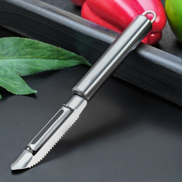 Овощечистка Доляна «Металлик», 20 см, 3801891