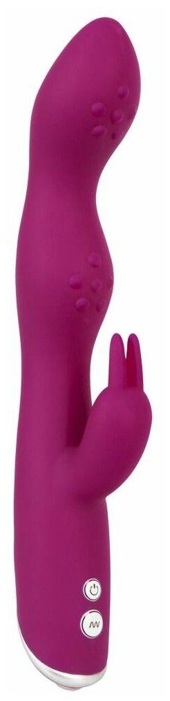Фиолетовый вибратор A & G-Spot Rabbit Vibrator для стимуляции зон G и A - 23,6 см, Orion, силикон, фиолетовый
