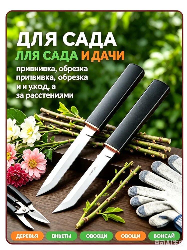 Садовый нож, лезвиеСталь