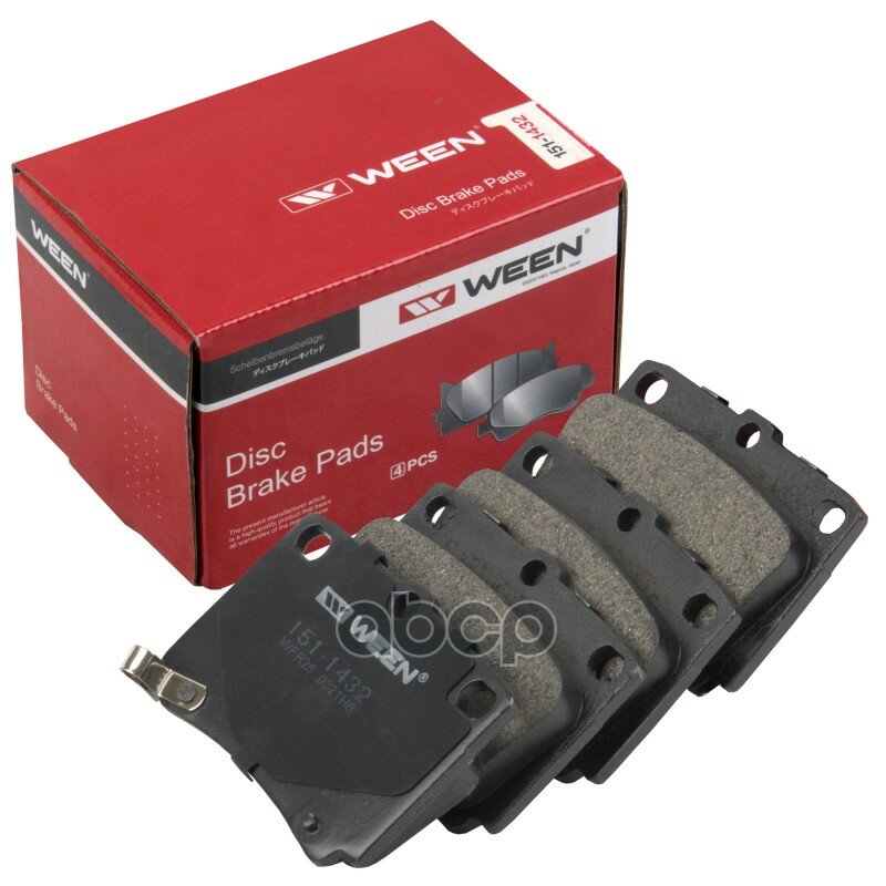 Тормозные колодки дисковые MITSUBISHI Pajero II/III, Pajero Sport I/II Ween арт. 151-1432