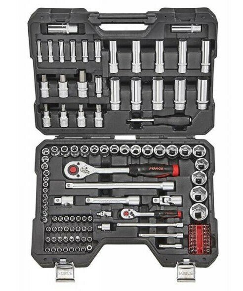 Набор инструмента FORCE 41311 1/4" & 1/2" 131 предмет 6-ти гр. головки
