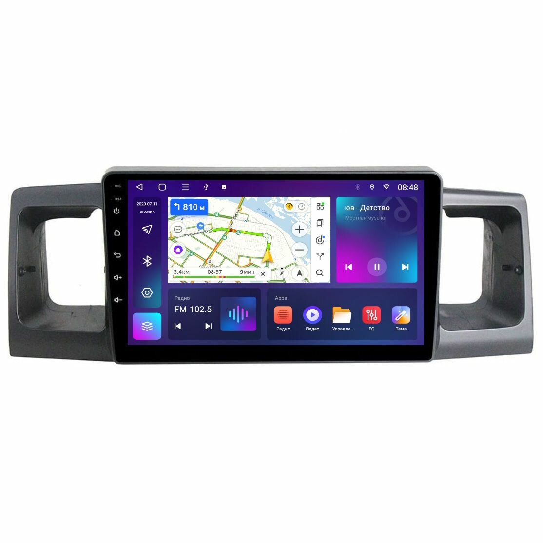 Магнитола CRS-300 M150S Тойота Королла 2000-2007 с правым рулем Toyota Corolla E120 - Android 13 - Память 2+32Gb - IPS - DSP - Кулер