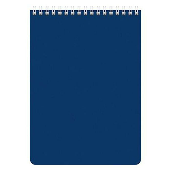 Блокнот А5 мягкая обложка на гребне 60 листов (Hatber) Синий арт 60Б5В1гр_12534. Количество в наборе 4 шт.