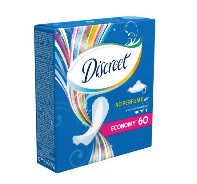 Набор из 3 штук Ежедневные прокладки Discreet Air Multiform Trio 60шт