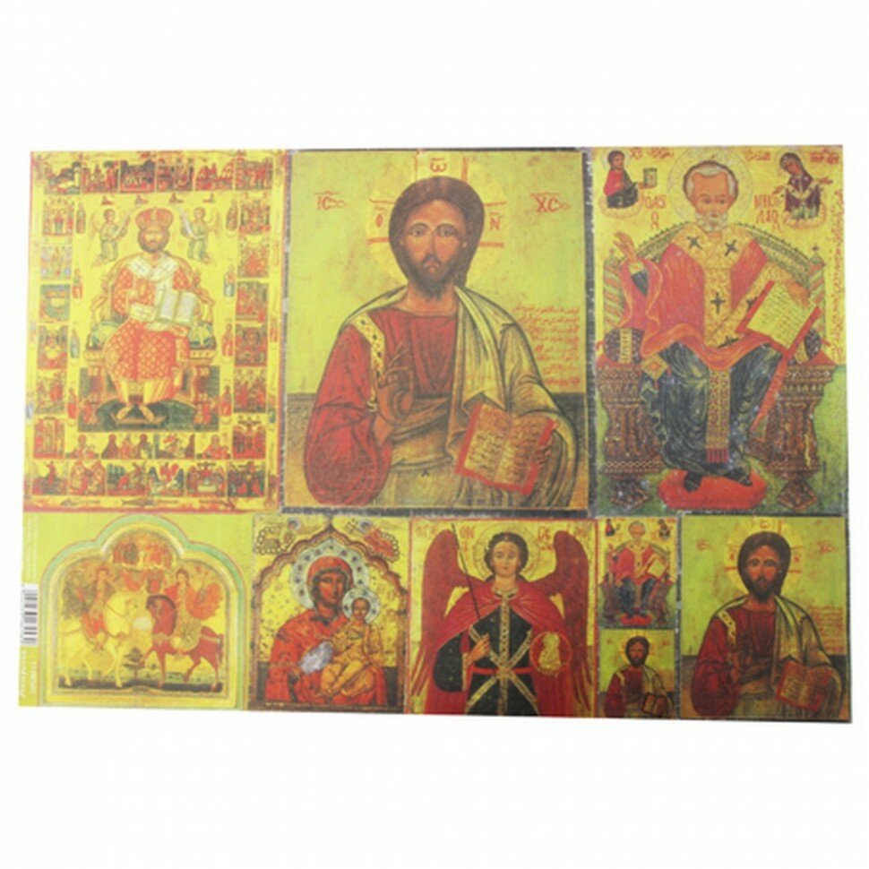 #DFGS011 Карта для декупажа "Иконостас" 50 x 70 см Stamperia 1 лист