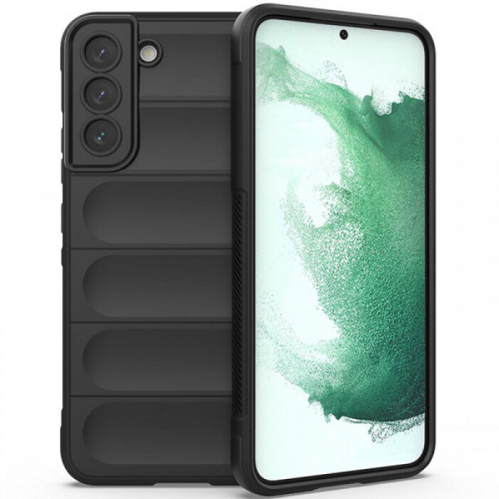 Flex Silicone Противоударный чехол для Samsung Galaxy S22 Plus с защитой камеры и микрофиброй