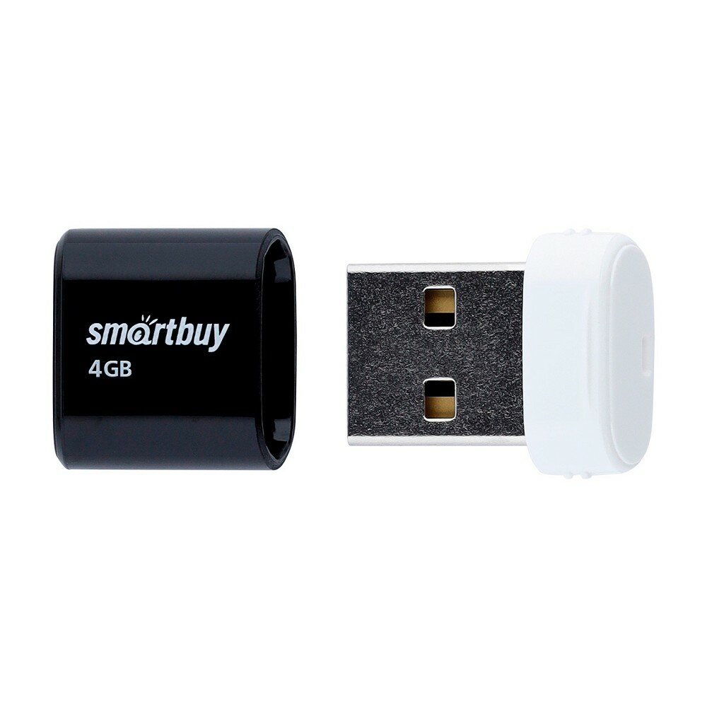 Флешка USB Flash Smartbuy SB4GBLara-K, Черный 4 ГБ