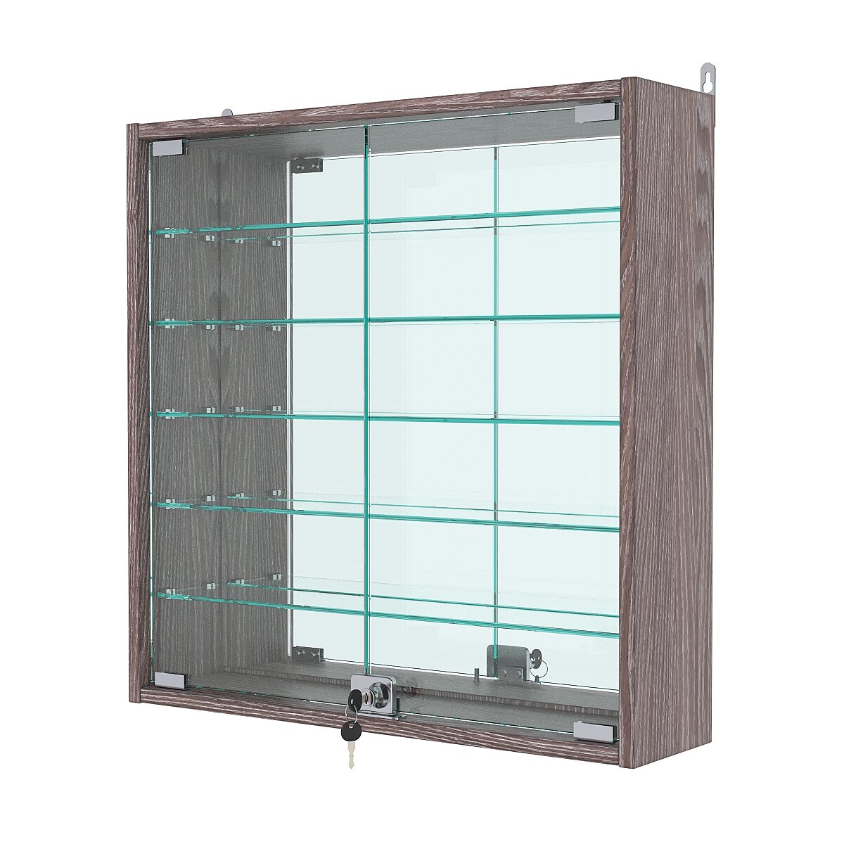 Витрина настенная №1-6А, Ясень Анкор темный - U31105. Производитель товара - компания Westcom.