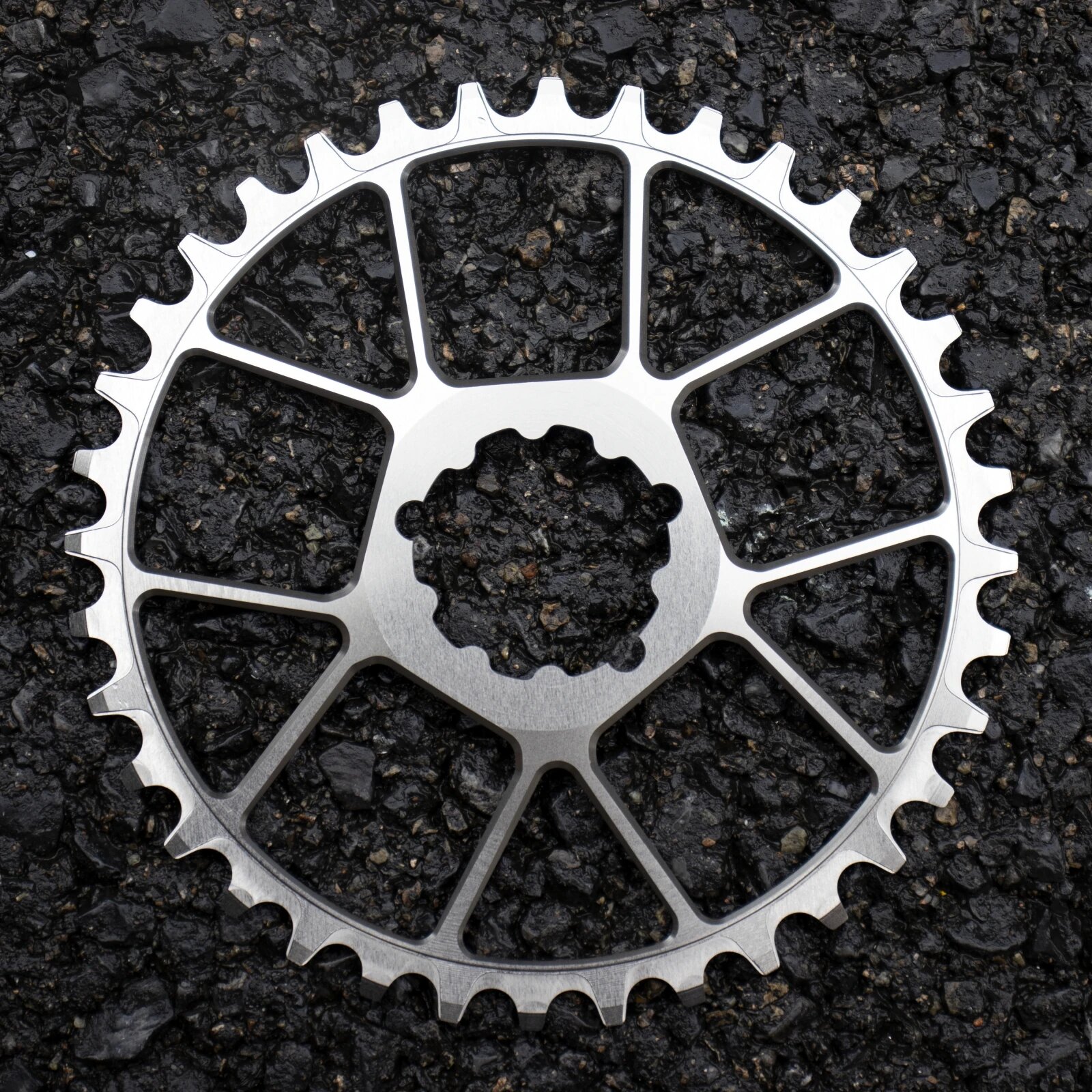 Цепная звездочка EVOSID MTB 38T Titanium color