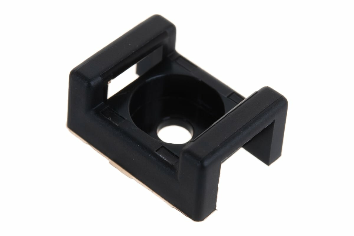 REXANT Площадка ПС-2 для крепления стяжки 22x16 мм черная упаковка 100 шт 07-2103