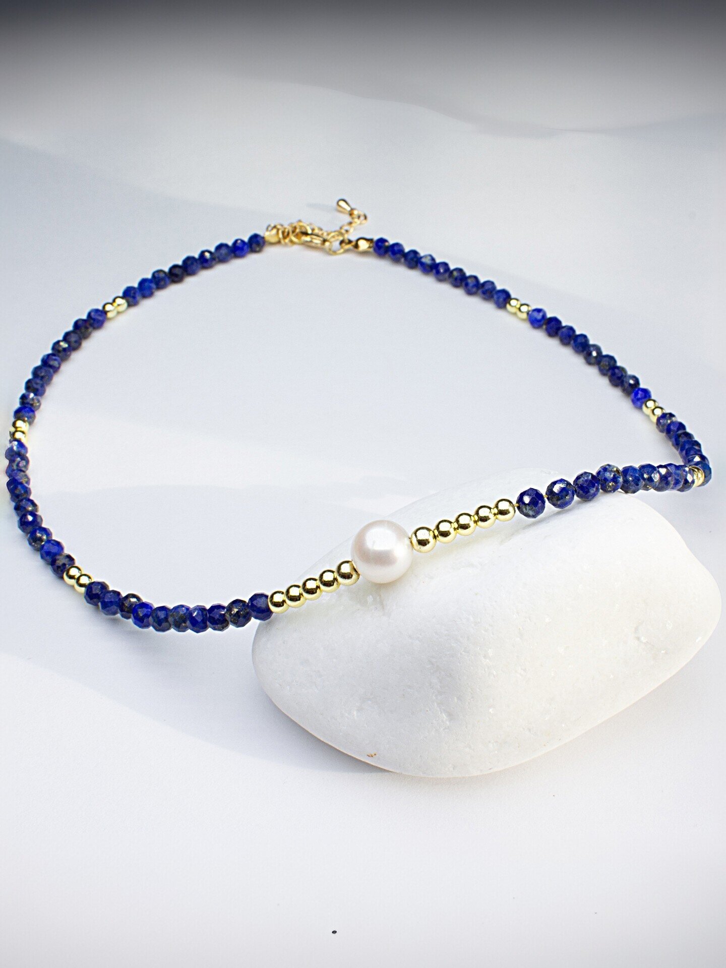 Чокер, лазурит