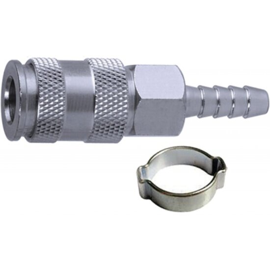 Переходник Elitech (муфта)-елочка6мм+кольцо6х11мм блистер