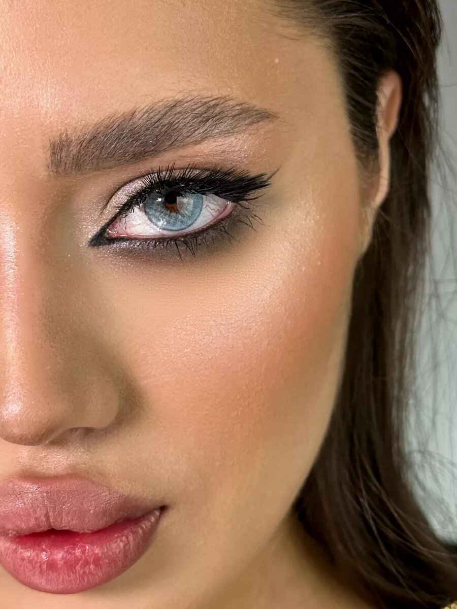 Цветные линзы Orlando Blue 0.0