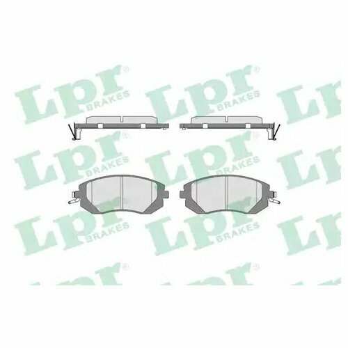 Комплект передних тормозных колодок Lpr 05P1729 для Subaru Forester, Impreza, Legacy V