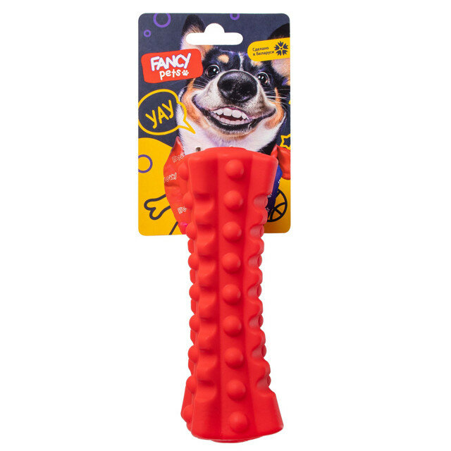 FANCY PETS Кусалка для собак 15 см прочная резиновая игрушка грызунок для зубов и челюстей