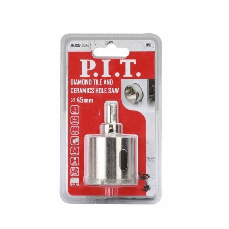 Коронка алмазная по керамике P.I.T. 45x70 мм(AMAS12-0045)