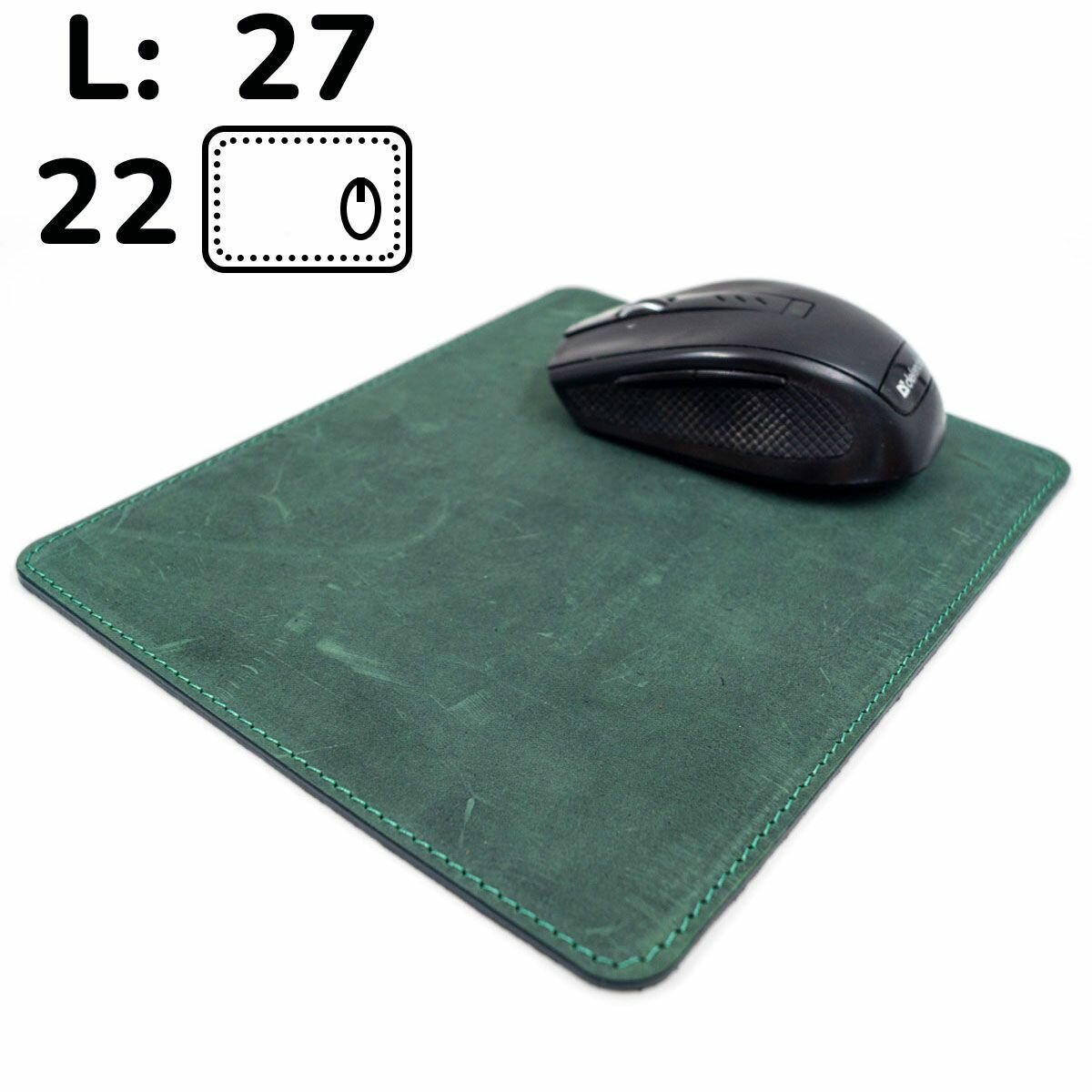 Коврик для мышки 22 х 27 см из натуральной кожи Audmorr J, NewPad L Pine