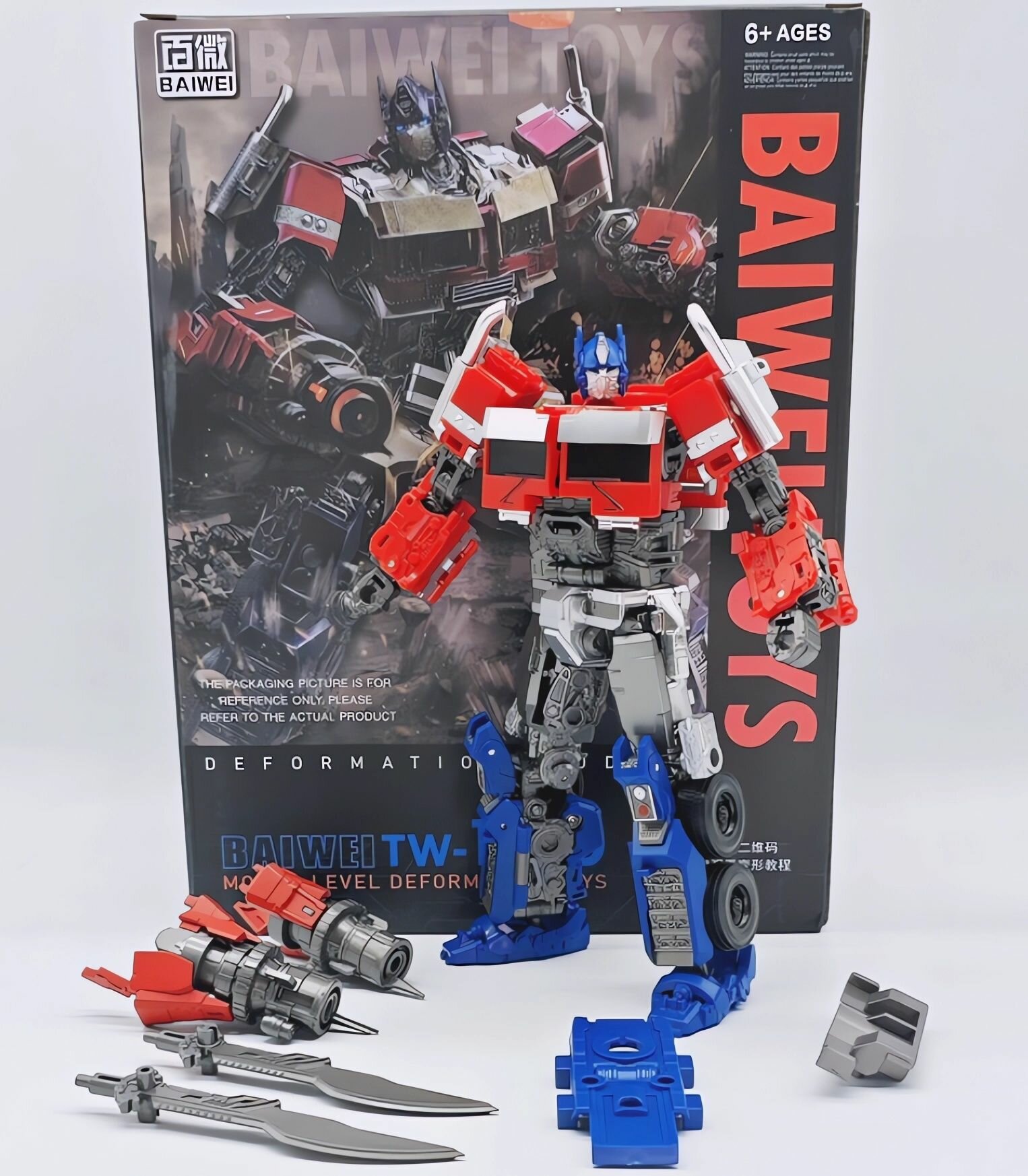 Коллекционный трансформер с аксессуарами BAIWEI "Оптимус Прайм" (18 см)