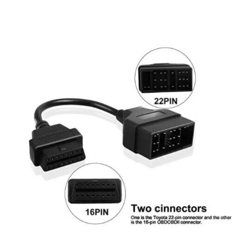Диагностический сканер для Toyota 22Pin OBD1 на 16Pin OBD2 переходник Кабель