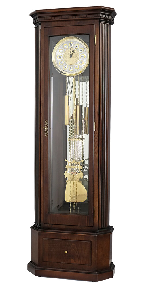 Часы напольные "Columbus" CR2096-271 с механизмом Hermle-271, с боем, угловые часы