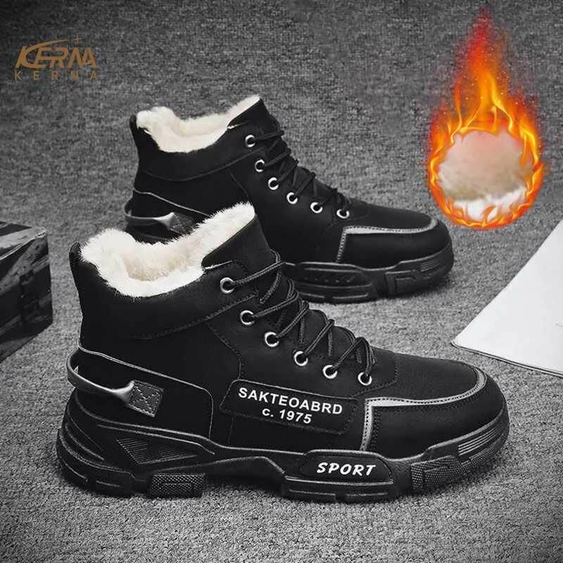 Зимние флисовые теплые кроссовки KERNA