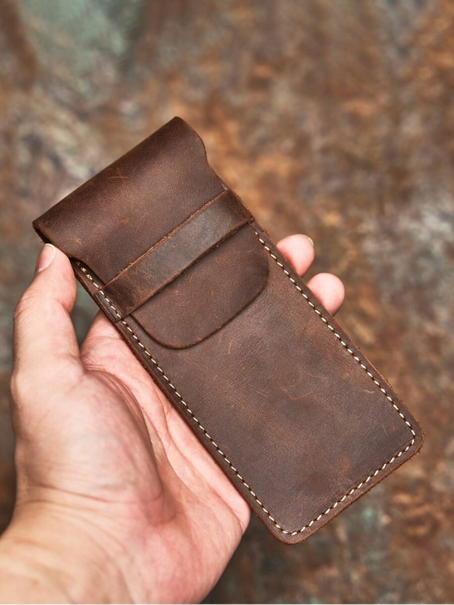 Чехол для карандашей из натуральной кожи NASVA