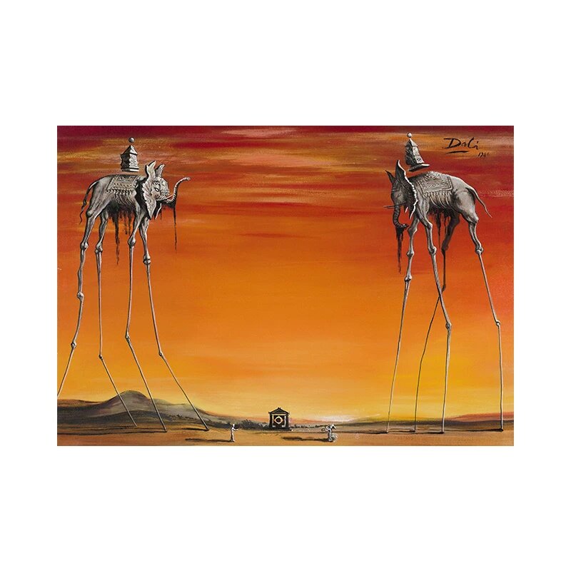 Картина "Слоны Дали" 60x80см, OP8446-2