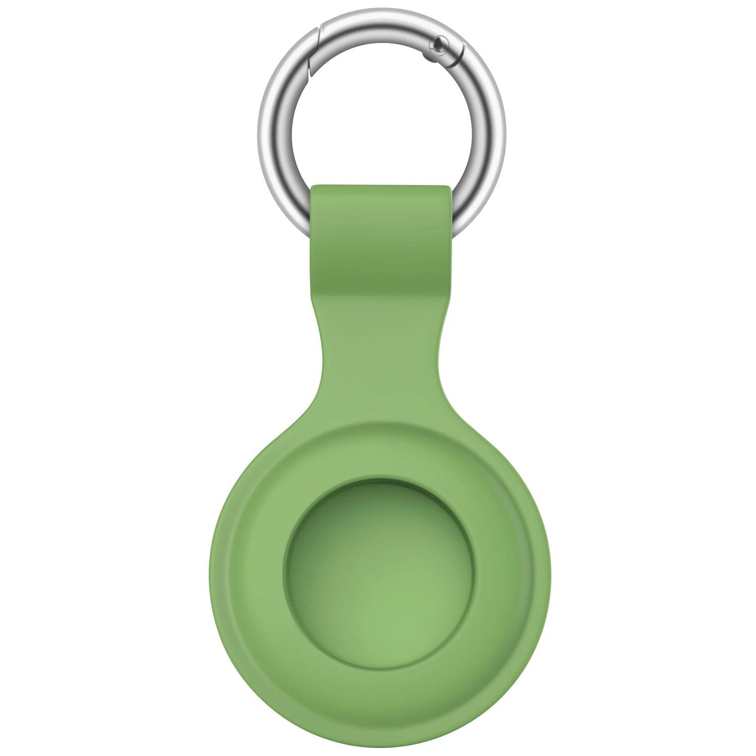 Жидкий силиконовый чехол Tobfit для Apple Airtag Tea Green