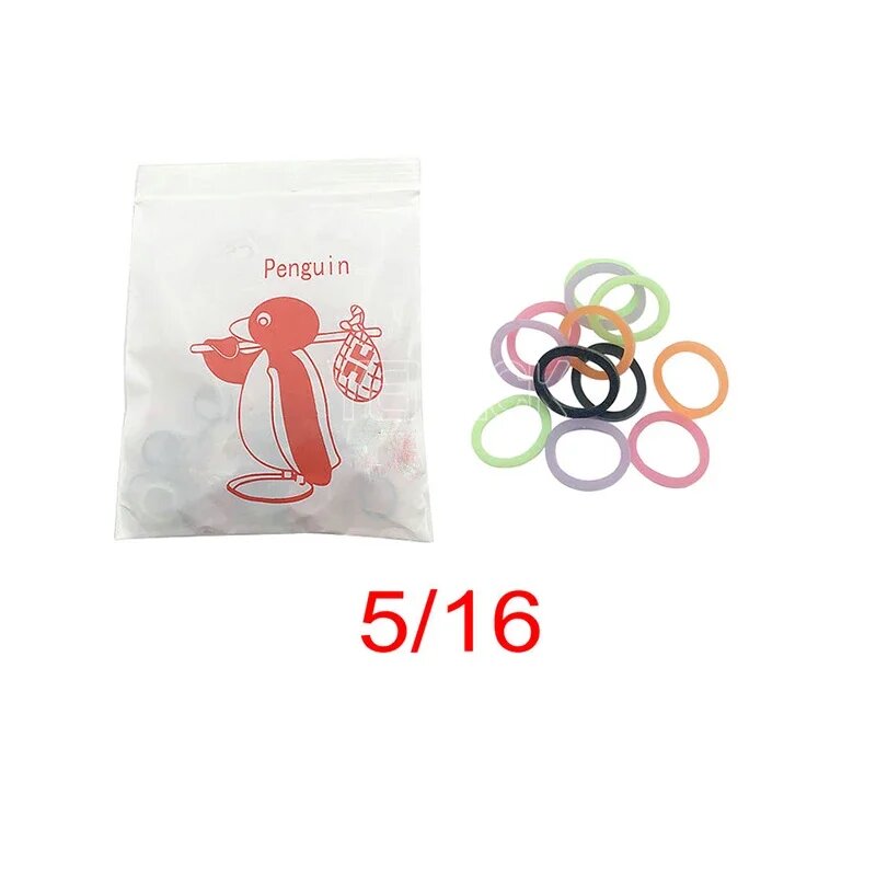 Ортодонтические резинки Yenzck, силиконовые, 500 шт. 6.5Oz Penguin