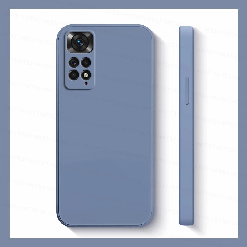 Чехол Redmi Note 11S 4G Lavender Grey, силикон